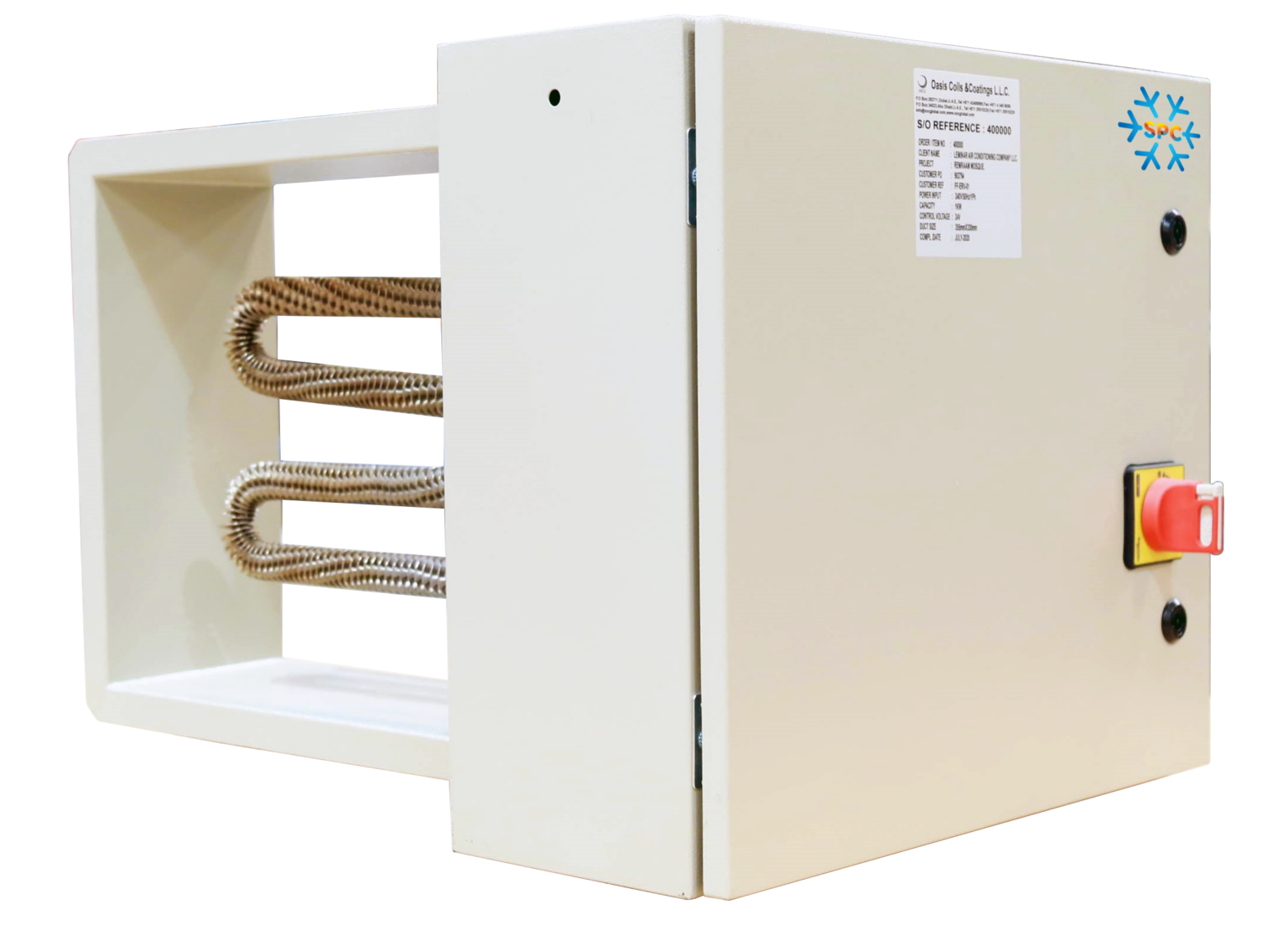 UL Certified Electric Duct Heater Manufacturer in UAE & Middle East